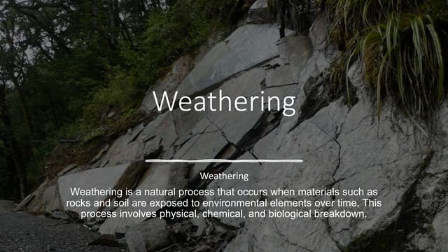 Factors controlling weathering | PPTX