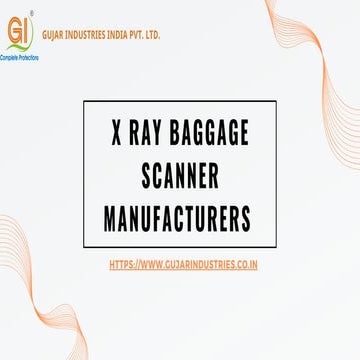 x ray baggage scanner manufacturers in India | PDF