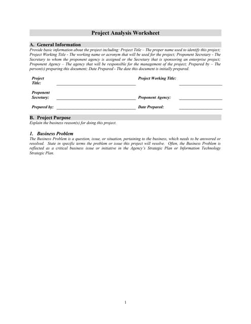 Project proposal document template