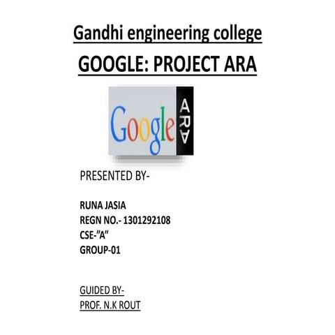 Google's project ara | PPTX