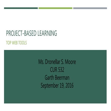Project-Based Learning: Top Web Tools | PPTX