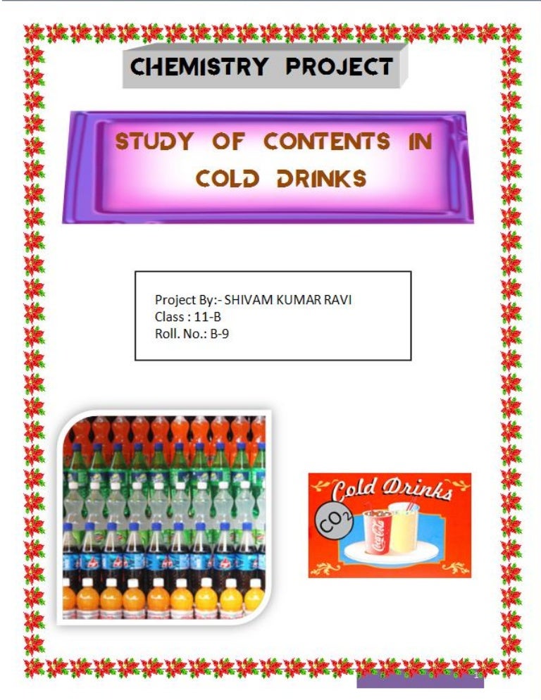 Project chemistry cold drinks