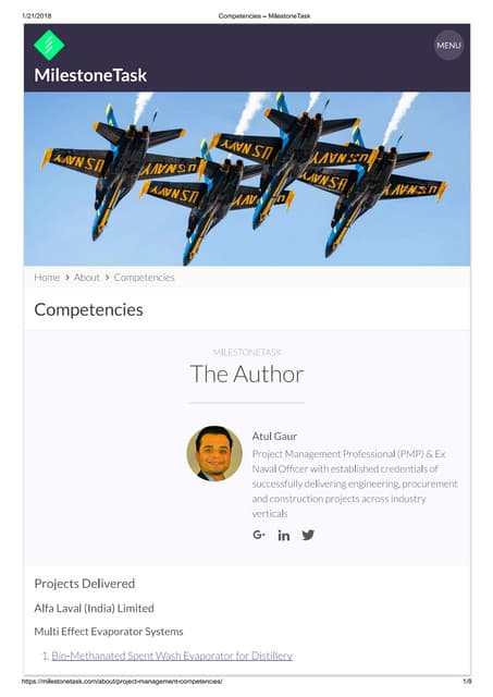 Atul Gaur Pmp presentations