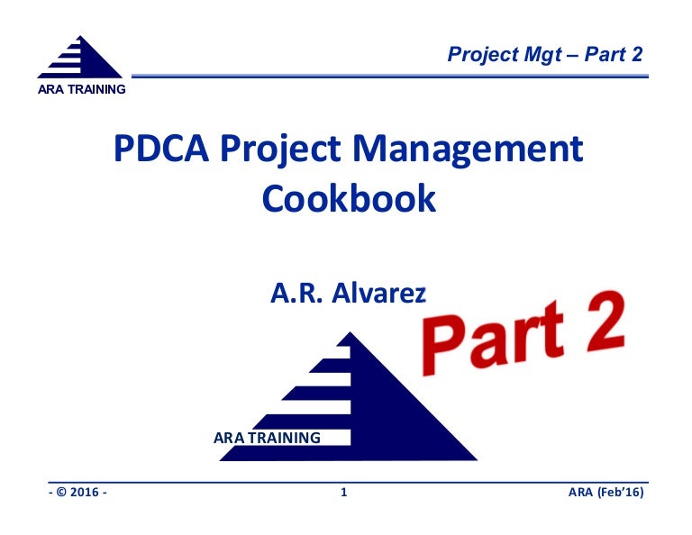 Project Management Cookbook Part 2 Ara Feb16