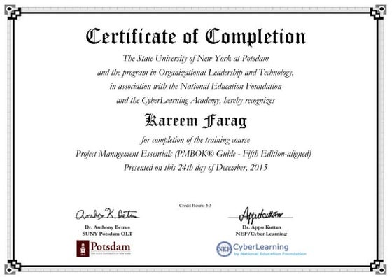 Management essentials Certificate | PPT