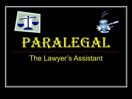 What is a Paralegal | PPTX | Legal Services Industry | Industries