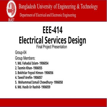 Floor plan-Electrical service design | PPT