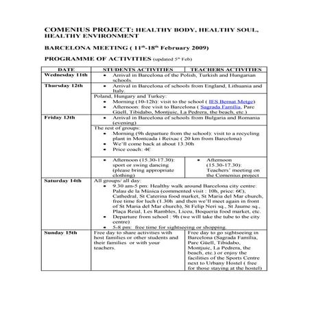 Project Programme | PDF