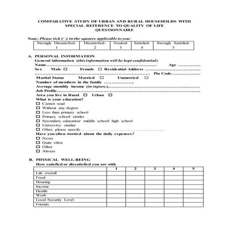 Project questionnaire | DOCX