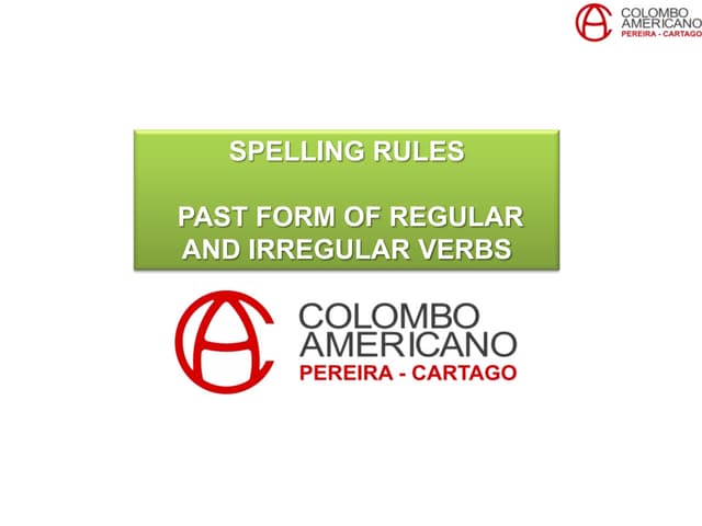 Past simple regular verbs | PPTX