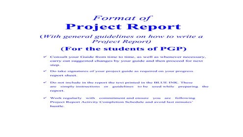 Synopsis format | PDF