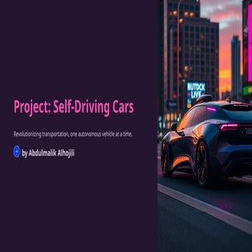 Project-Self-Driving-Cars anf machin learning | PPTX