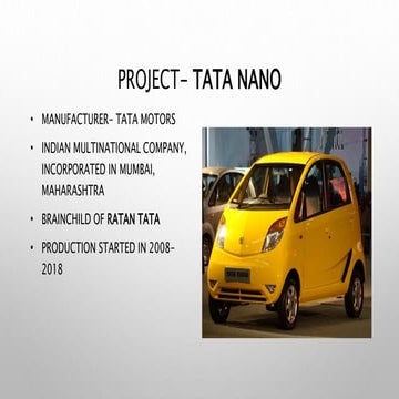 Project tata nano | PPTX