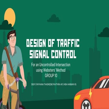 Design of traffic signal control for an Uncontrolled Intersection | PDF