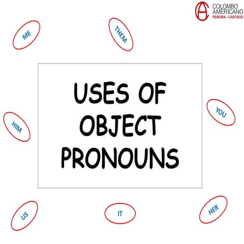 Course 6-Unit 8: Uses of object pronuons | PPTX