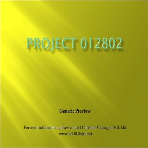Project 012802 | PPT