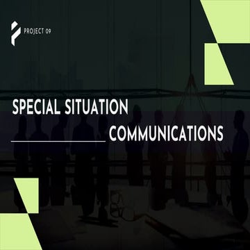 Project 09 - Special Situation Communications | PDF