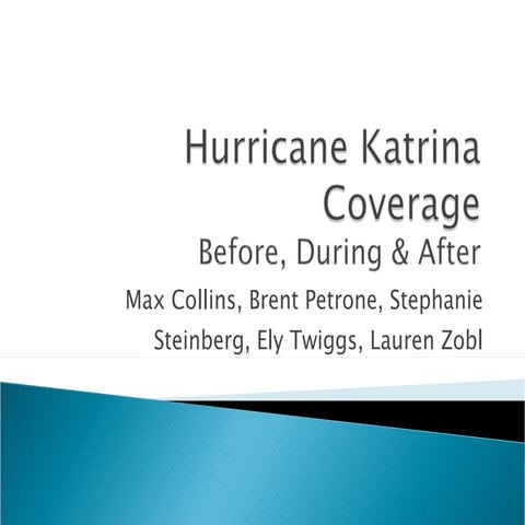 News Coverage of Hurricane Katrina | PPT
