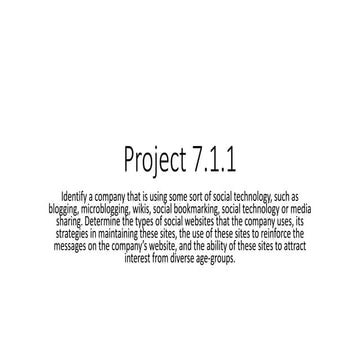 Project 1 | PPT