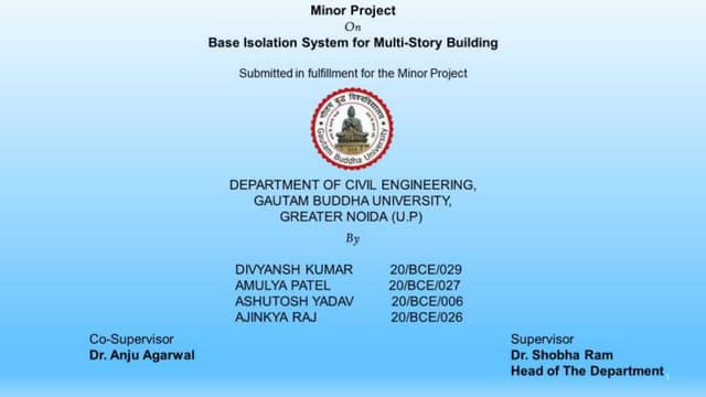 Base isolation and damping | PPTX