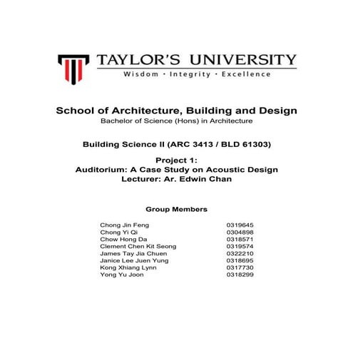 Project 1: Building science 2 report | PDF