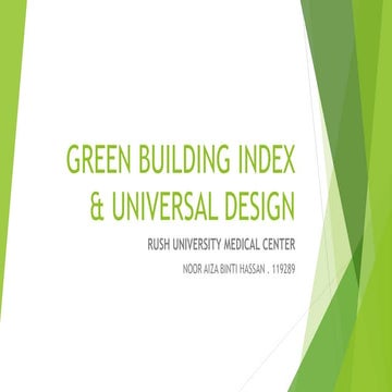 Green Building Index & Universal Design | PPTX