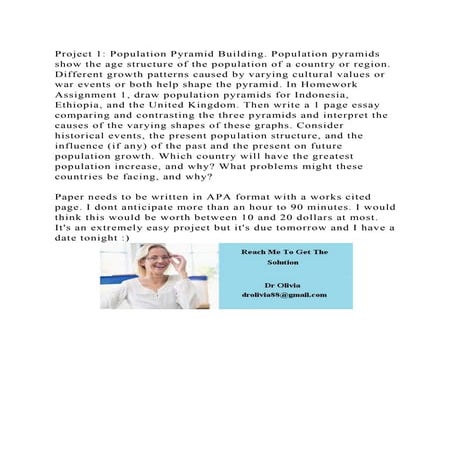 Project 1 Population Pyramid Building. Population pyramids show the.docx