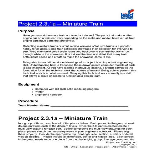 Project2 3 1a_miniature_train | DOCX