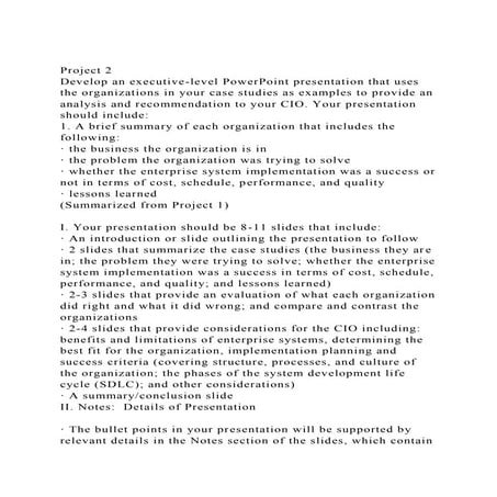Project 2Develop an executive-level PowerPoint presentation that.docx