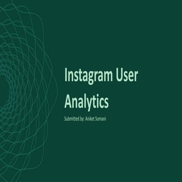Instagram User Analytics | PDF