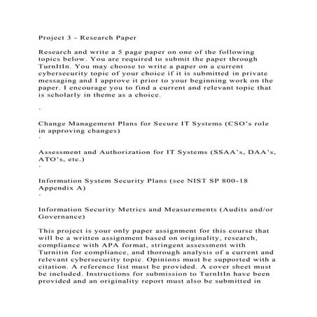 Project 3 - Research PaperResearch and write a 5 page paper on o.docx