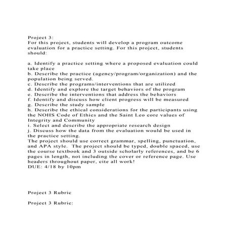 Project 3 For this project, students will develop a program o.docx