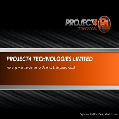 9 September 2014: Project4 Technologies Ltd | PDF