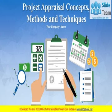 Project Appraisal Concepts Methods And Techniques Powerpoint Presentation Slides Pdf