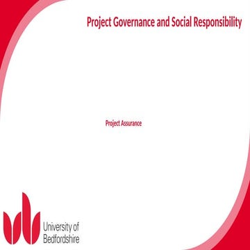 project assurance presentation that would allow for assurance | PPTX