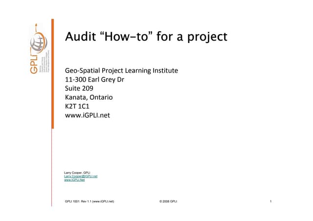 Basic Internal Auditing Presentation | PPTX
