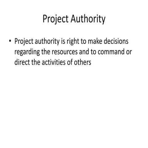 Project authority | PPTX