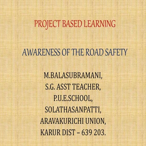 Celebrating Road Safety Week | PPT