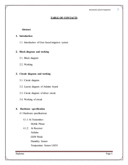 Smart Irrigation ppt | PPTX