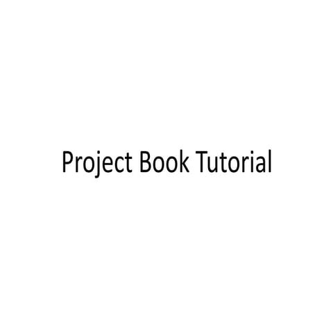 Project book tutorial | PPTX