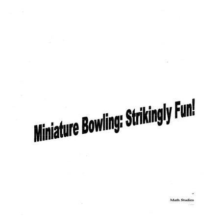Project bowling | PDF