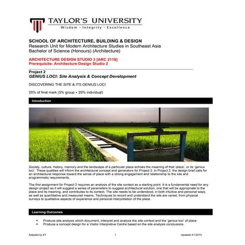 Project brief 2 architecture studio 3 s1 2015 (3) | PDF