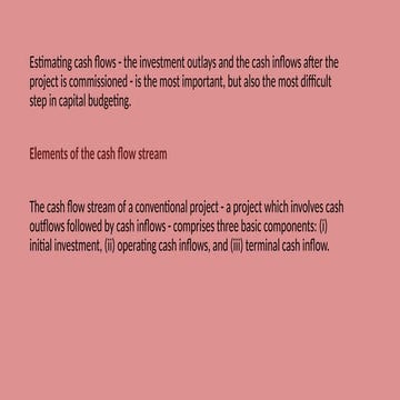 Project Cash flow.pptx are the project related to the | PPTX