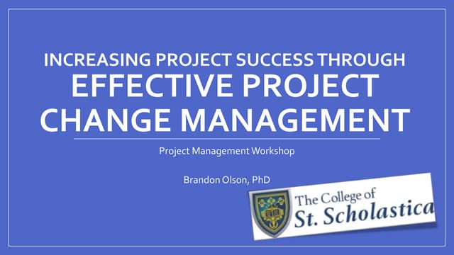 Effective Project Change Management | PPTX Effective Project Change Management | PPTX