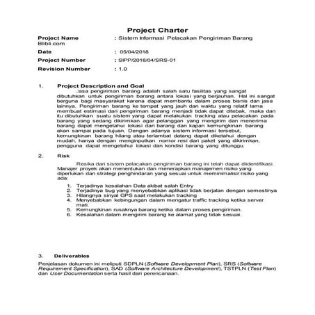 Project charter | DOCX