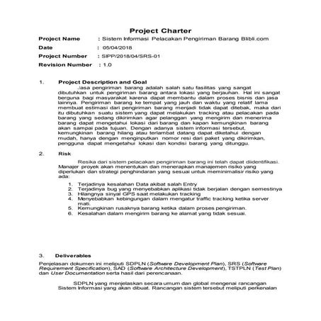 Project charter | DOCX