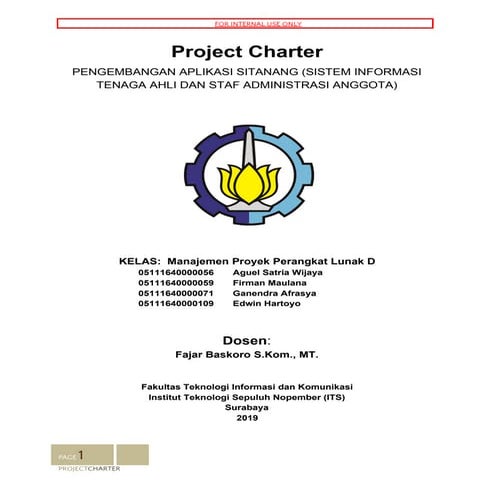 Project charter | PDF