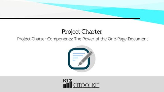 The Project Charter Elements for Project | PPT