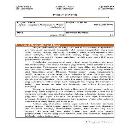 Project charter | DOCX