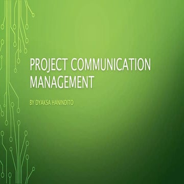 Project communication management | PPT